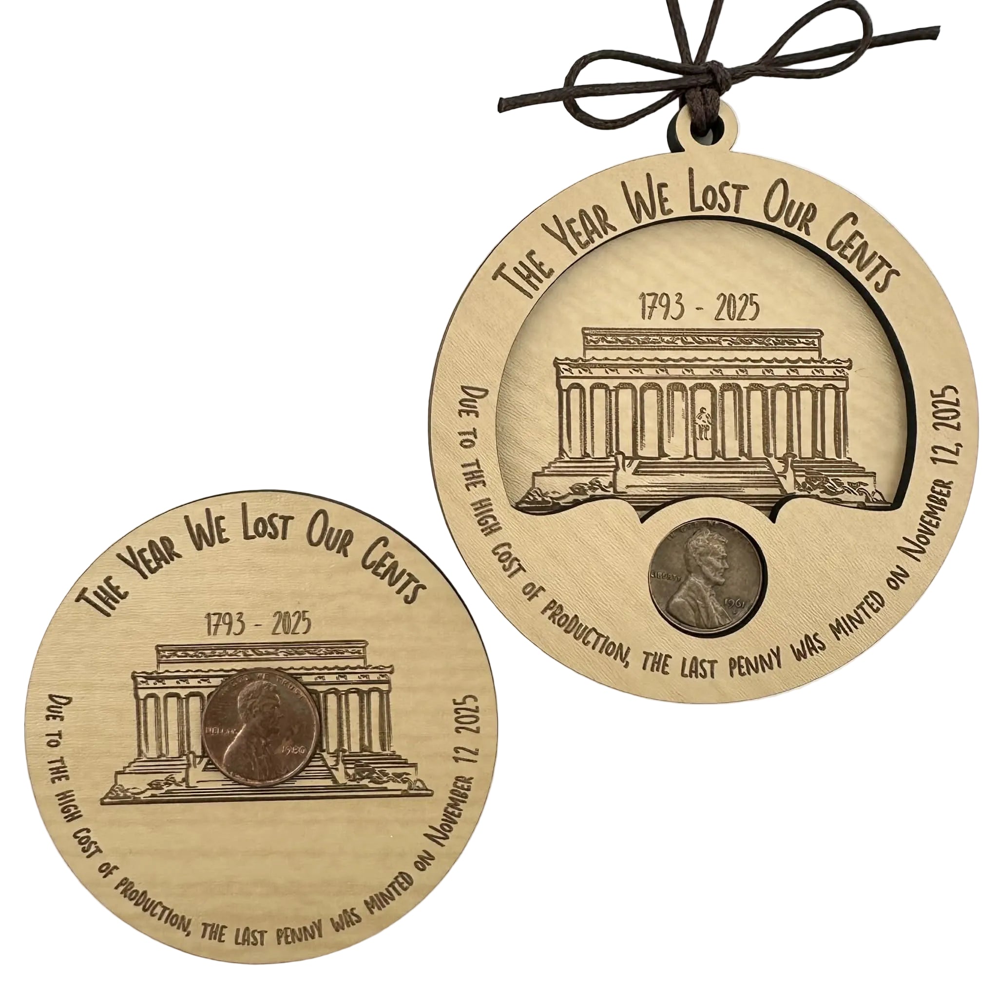 2025 Penny ornament – Bullfrog Designs
